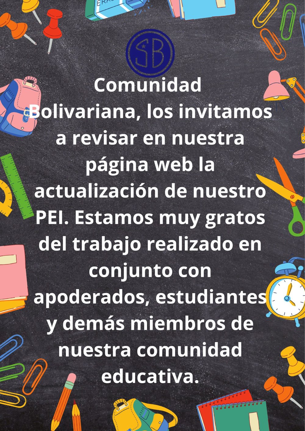 Te invitamos a leer la actualización de nuestro Proyecto Educativo ...