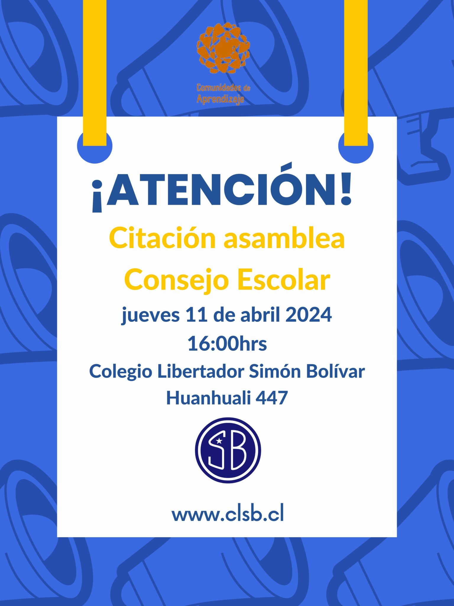 Citación Asamblea Consejo Escolar jueves, 11 de abril de 2024 – Colegio ...